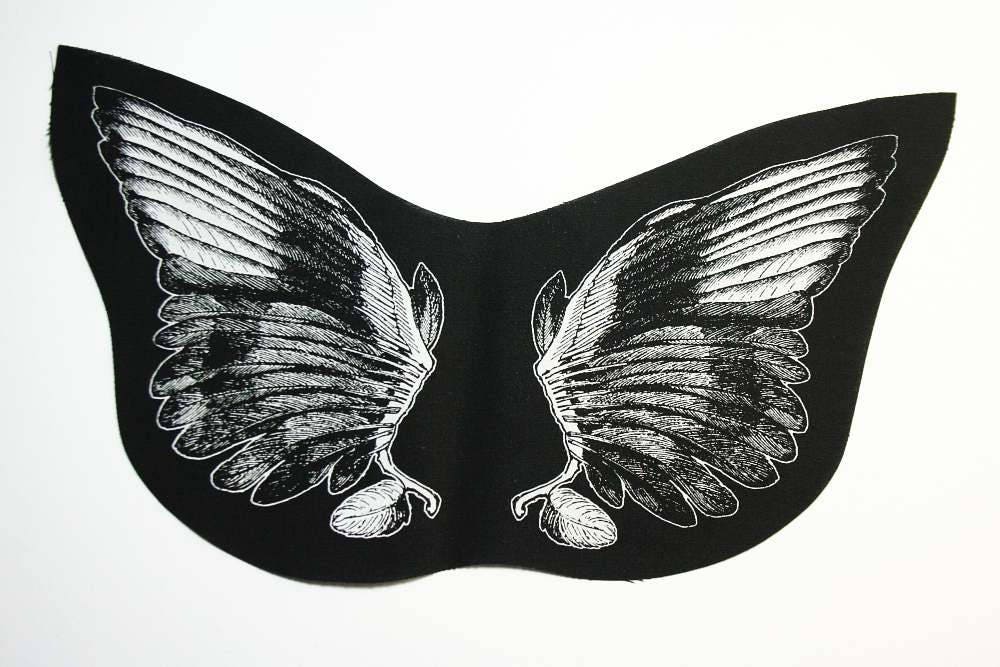 Gothic Wings Back Patch Punk Backpatch Goth Patch Occult - Etsy