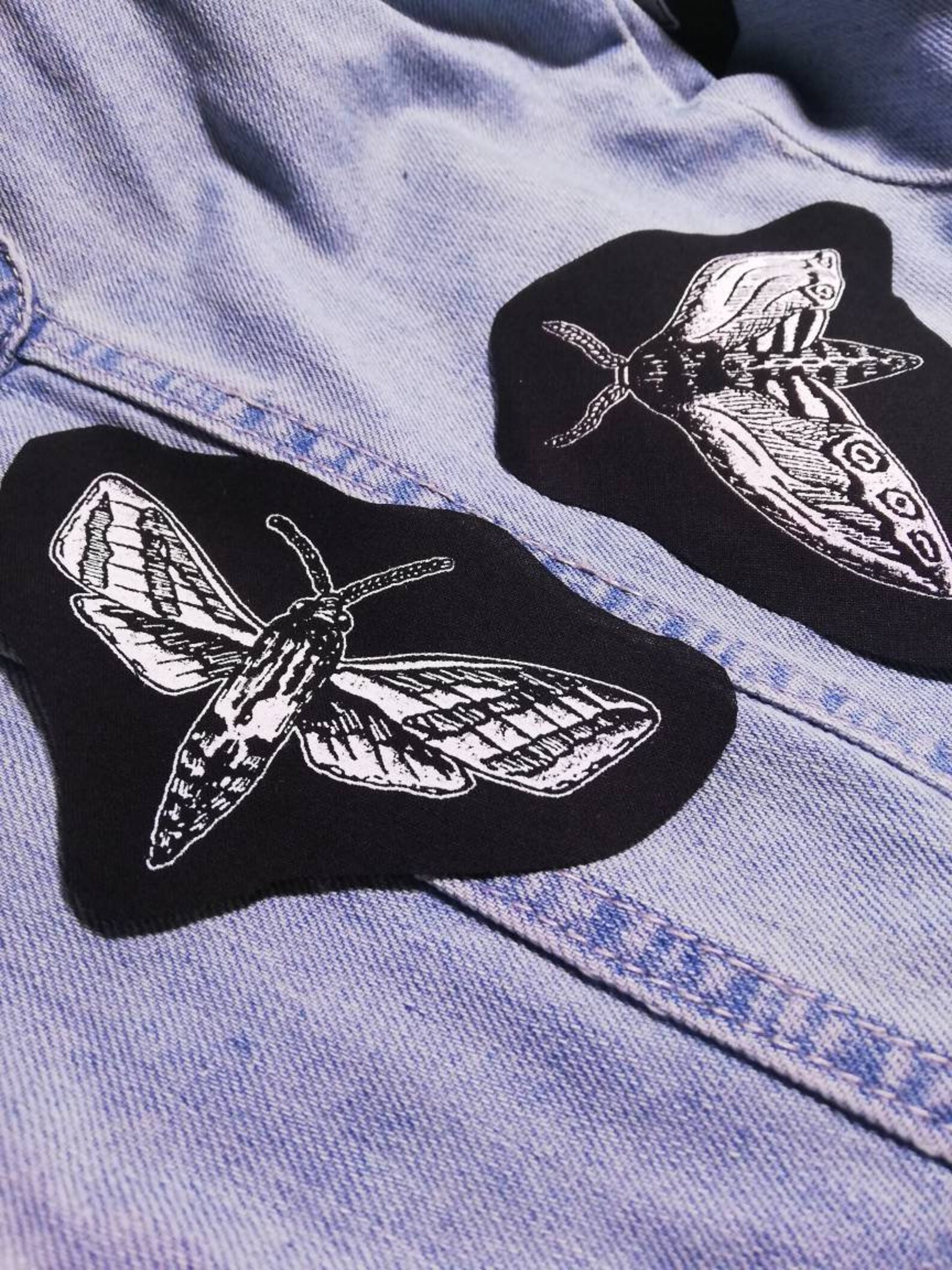 Moth Patches Insect Patch Bug Patch Gothic Animal Patch | Etsy