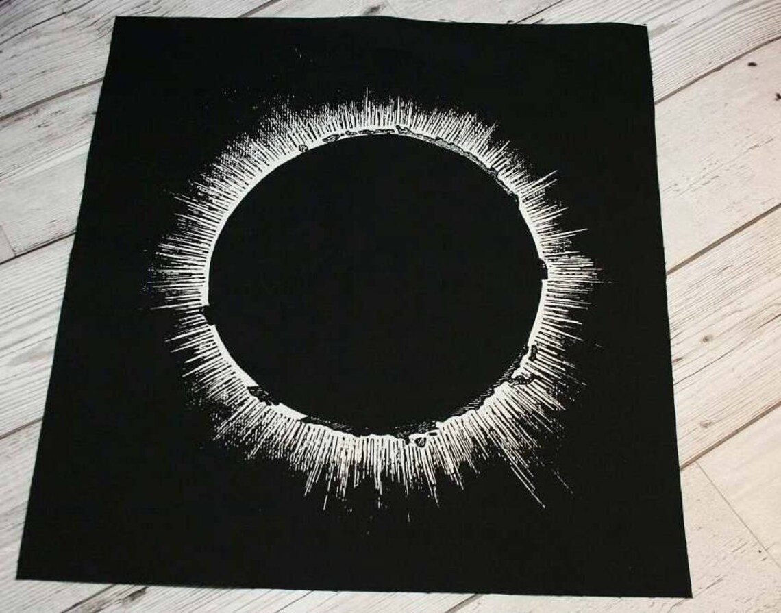 Solar Eclipse Back Patch Large Patch Sun Backpatch Cool - Etsy Canada