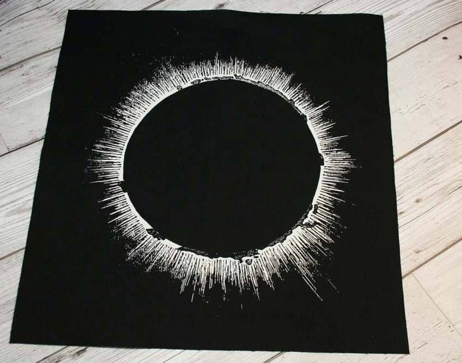 Solar Eclipse Back Patch Large Patch Sun Backpatch Cool - Etsy Canada