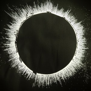 Solar Eclipse Back Patch: Screen Printed Cotton Sew on Backpatch for ...