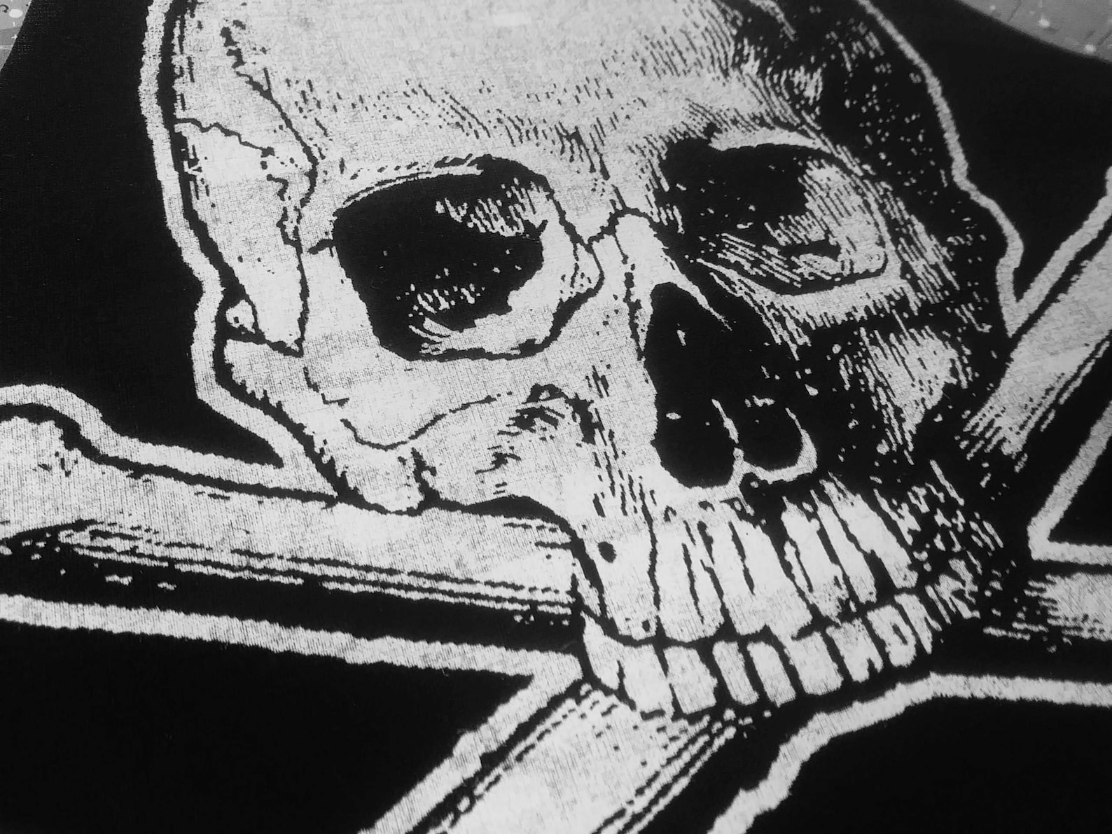 Skull and crossbones back patch pirate back patch sea punk | Etsy