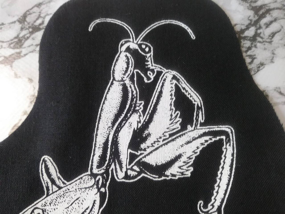 Praying Mantis Patch Insect Patch Nature Patch Crust Punky - Etsy UK