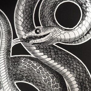 Snake Back Patch - Serpent Large Patch, Punk Rock Backpatch, Witchy ...