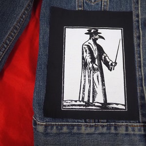 Plague Doctor Patch - Black Metal Patch, Goth Patch, Heavy Metal, Death ...