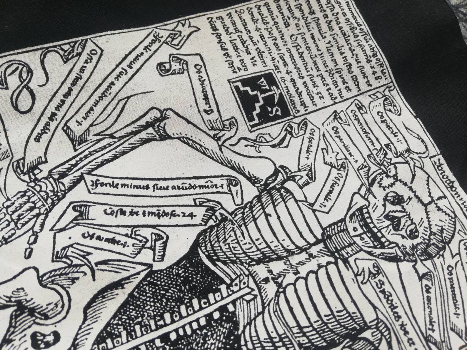 Skeleton Back Patch Black Metal Back Patch Goth Backpatch - Etsy