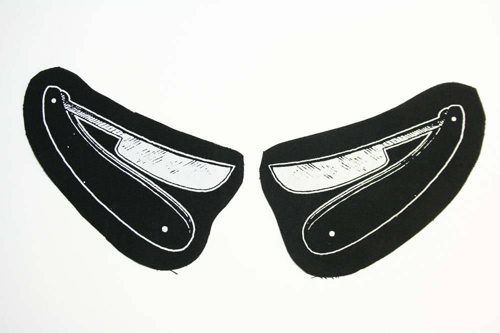 SALE Pair of Razor Patches Straight Razor Sxe Punk Patch | Etsy UK
