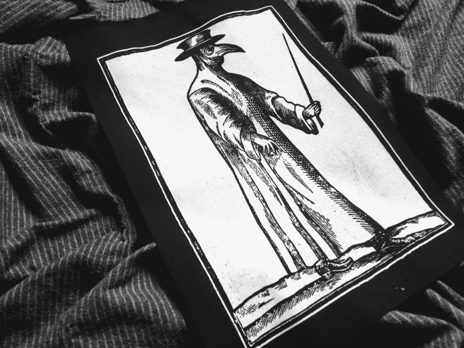 Plague Doctor Back Patch Black Metal Back Patch Goth Back - Etsy
