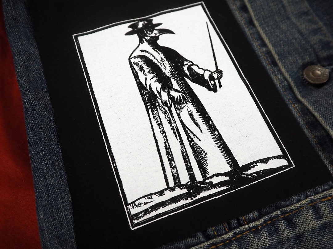 Plague Doctor Patch - Black Metal Patch, Goth Patch, Heavy Metal, Death ...