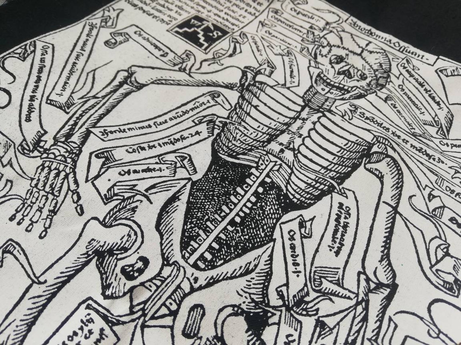 Skeleton Back Patch Black Metal Back Patch Goth Backpatch - Etsy