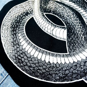 Snake Back Patch Serpent Large Patch, Slytherin, Punk Backpatch, Witchy ...