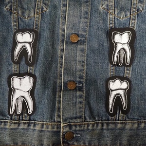 Occult Tooth Patches - Wisdom Teeth, Punk Patch, Goth Patch, Pagan ...