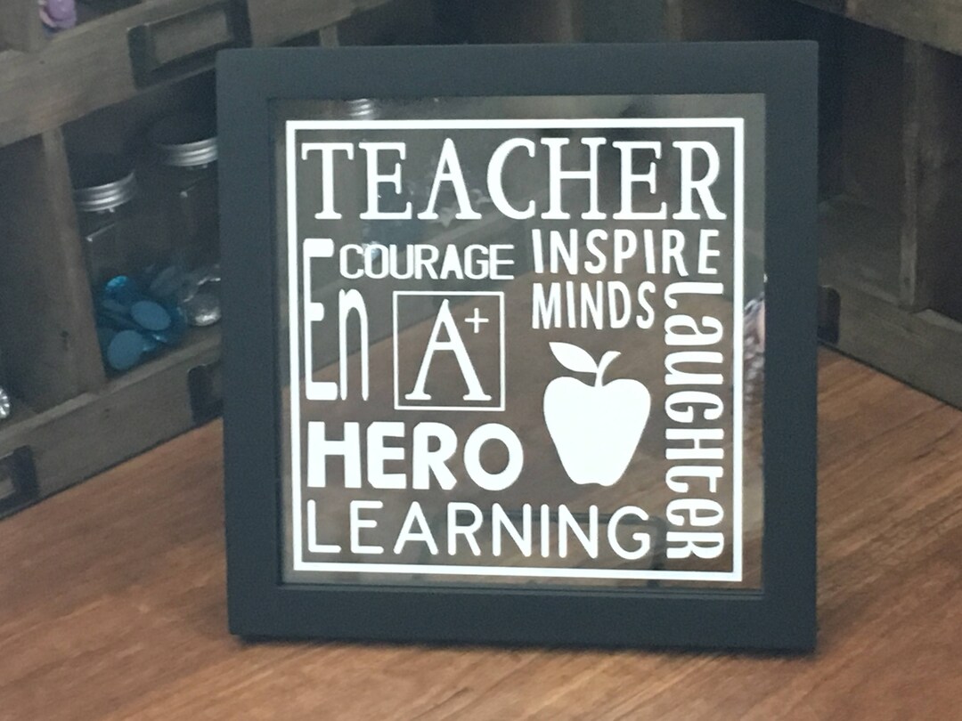 Teacher_collage_desktop_sign - Etsy