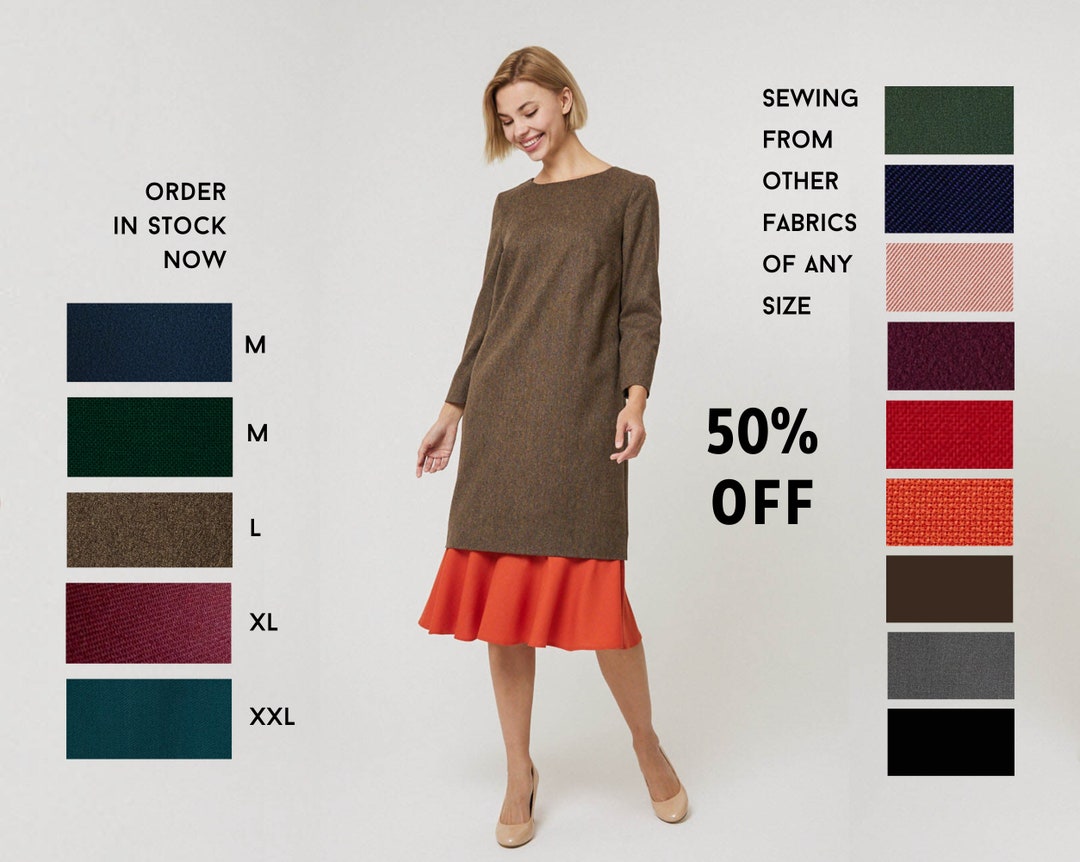 Transforming Dress Detachable Peplum, Wool Dress, Versatile Dress ...