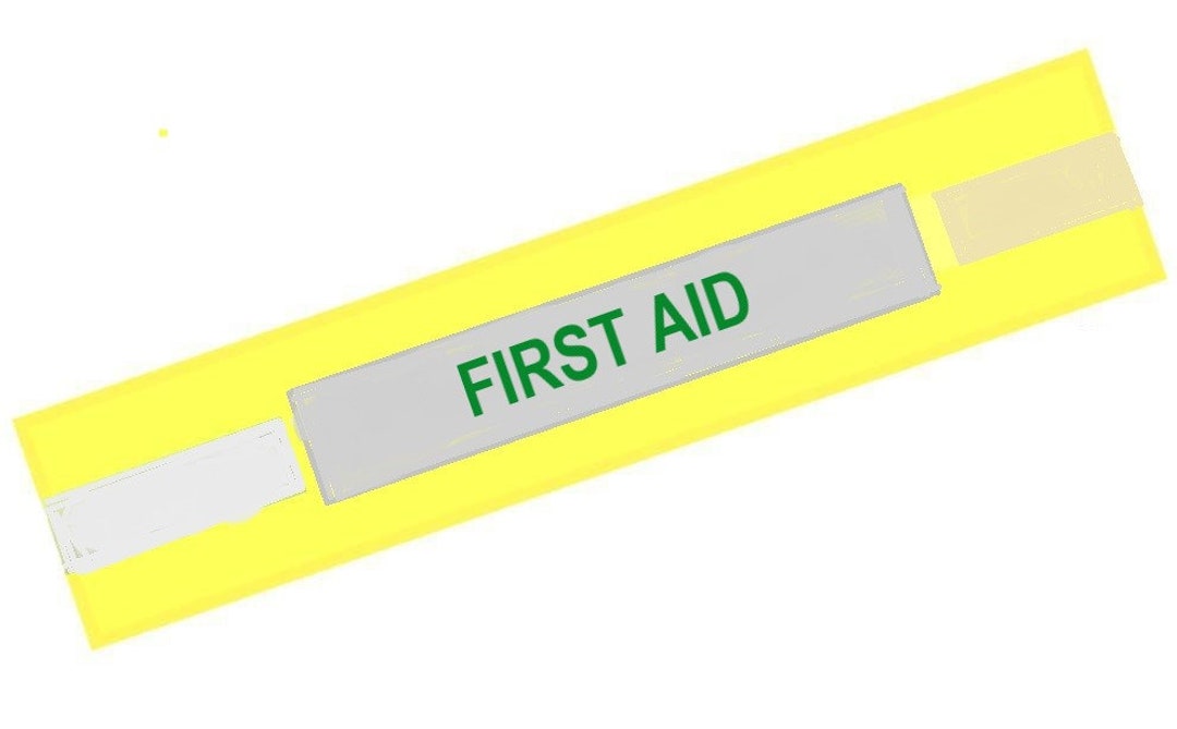 Printed "first Aid" Reflective Armbands Wide Reflective Sports Safety ...