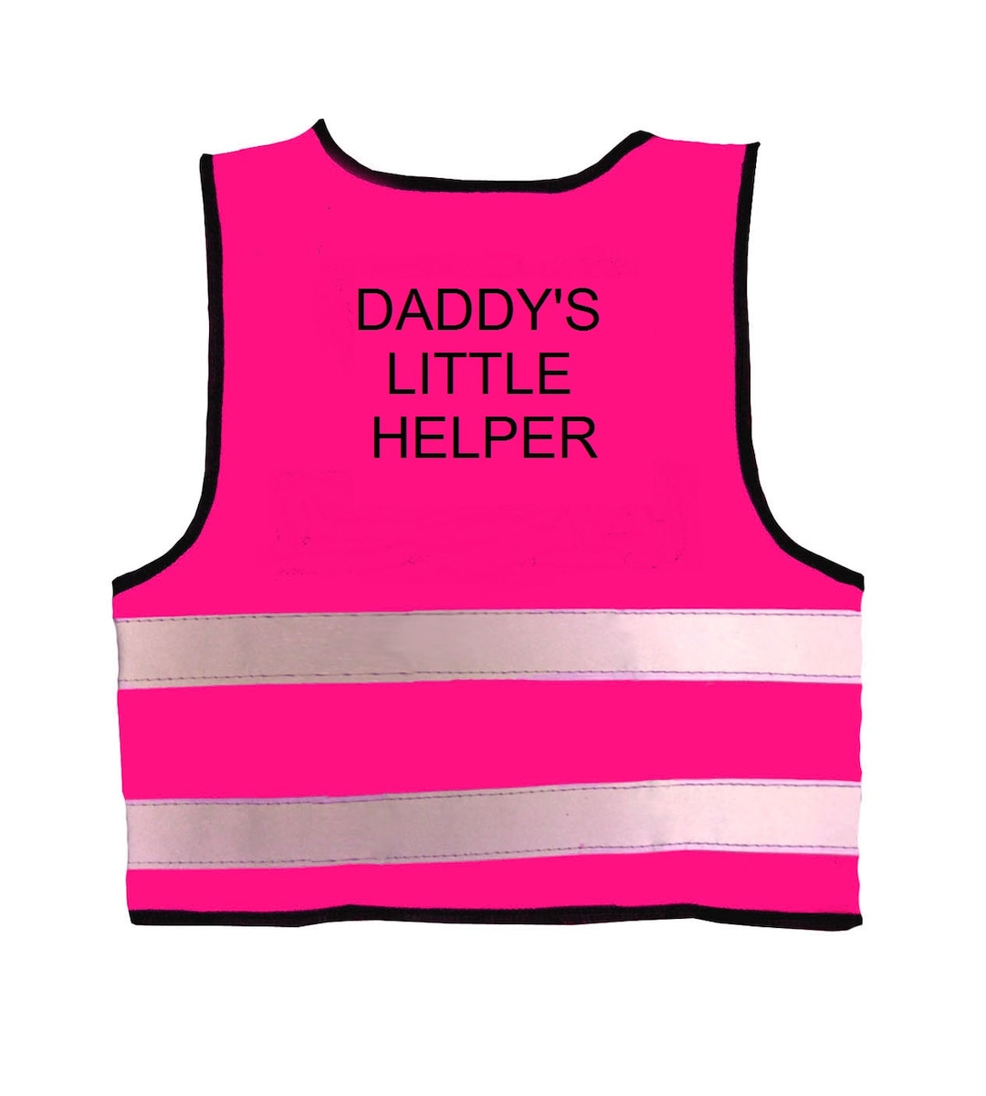 Baby Hot Pink Vests Printed "daddy's LITTLE Helper" Reflective ...
