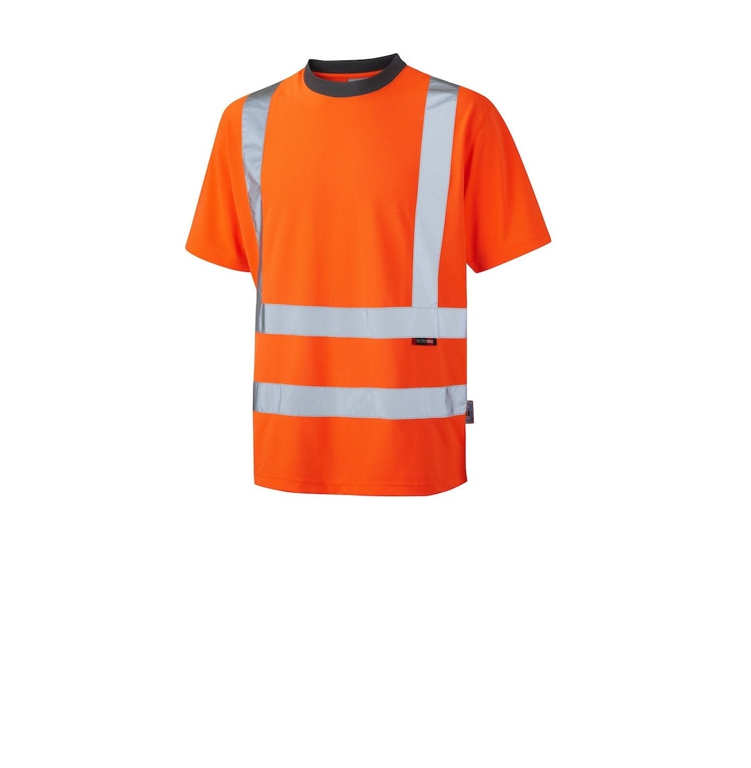 Orange Hi Visibility Viz Reflective T-shirt Lightweight Anti-sweat ...