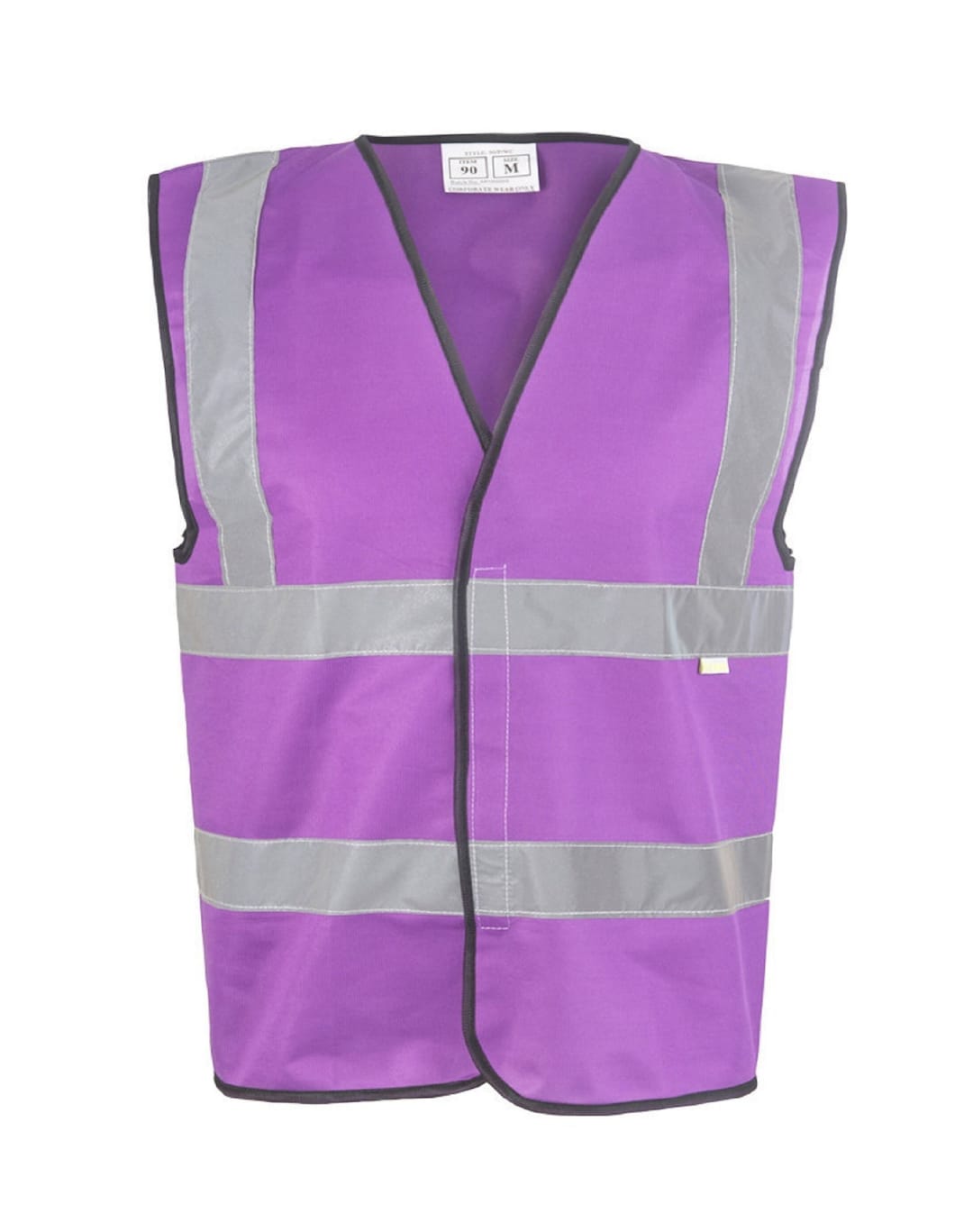 Personalised Purple Safety Reflective Hi Visibility Vest, 6 Sizes ...