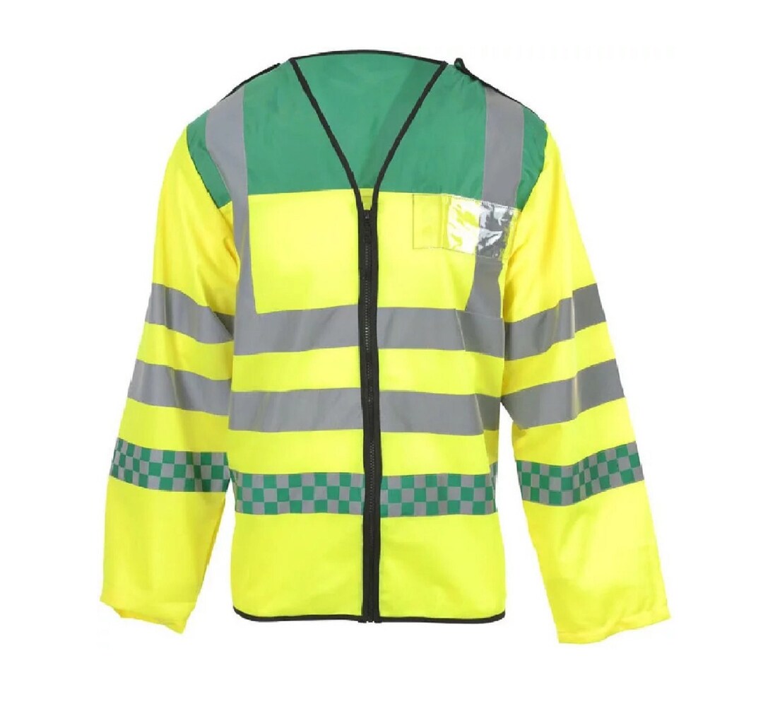 Hi Visibility Sleeved Paramedic Ambulance Reflective Vest Jacket With ...
