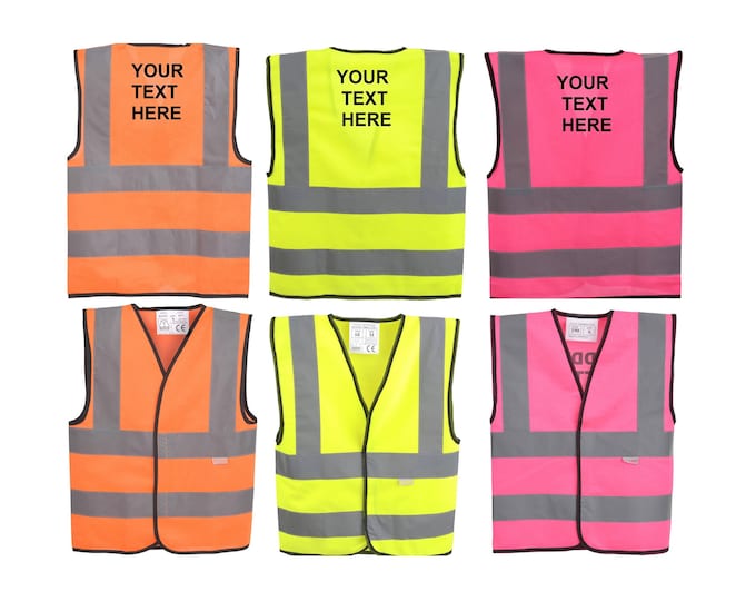 Personalised High Vis Vest for All Purposes Custom Printed High Vis ...