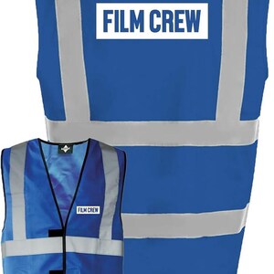 Film Crew Hi Vis Vest: Reflective Safety Workwear - Etsy