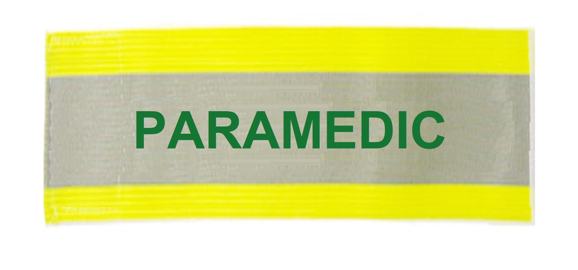 XL Hi Visibility Reflective Yellow Armband Printed PARAMEDIC - Etsy