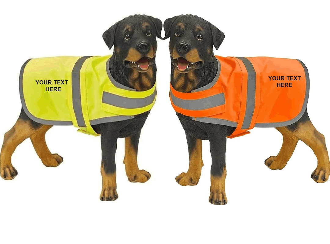 Personalised Yoko Hi Visibility Reflective Dog Coat Hi Viz 11 Colours ...