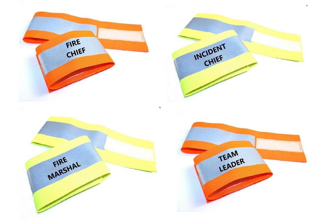 Pre-printed Hi Visibility Reflective Armbands XL 2 Colors Available - Etsy