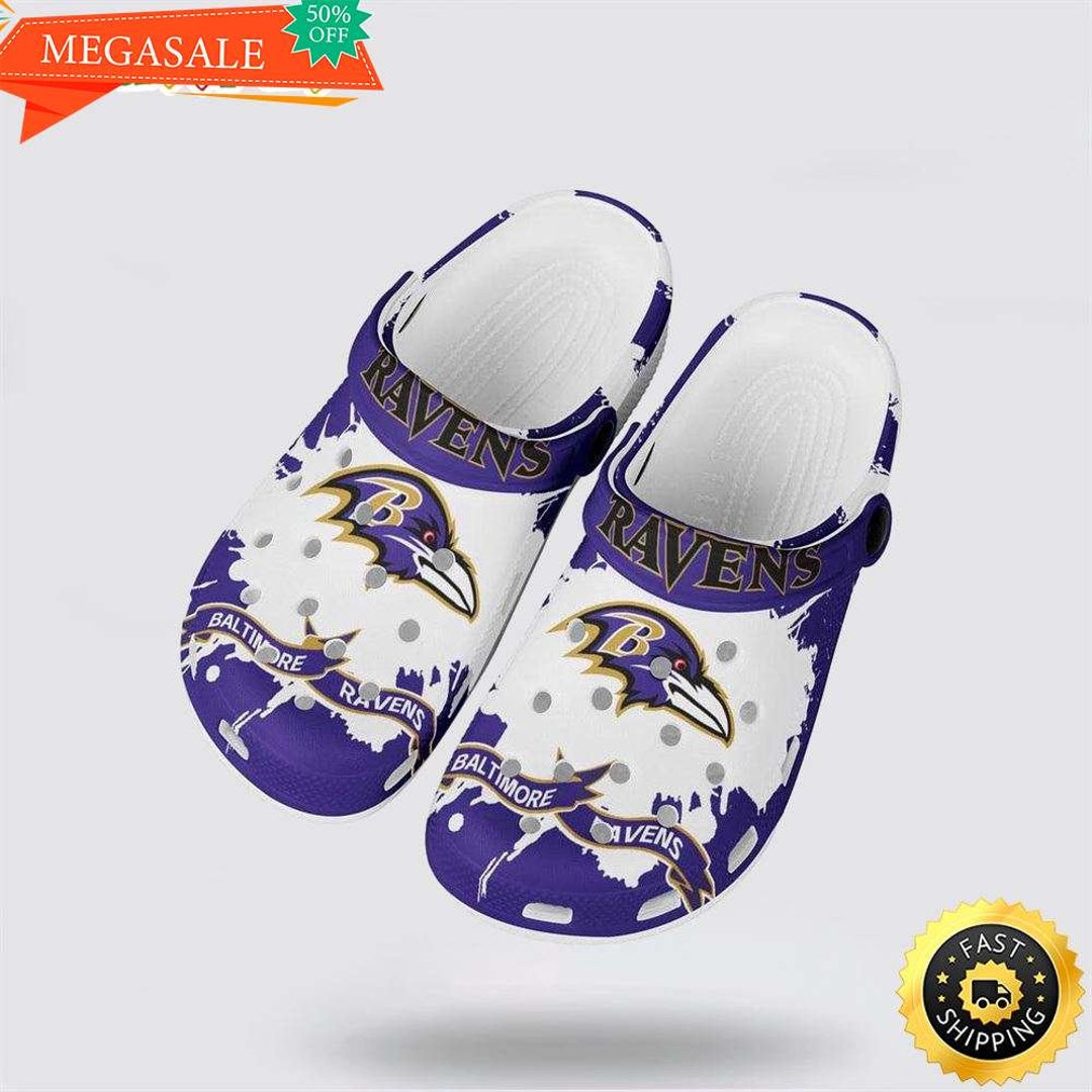NFL Baltimore Ravens Crocs Clog Shoes Ultimate Comfort for - Etsy