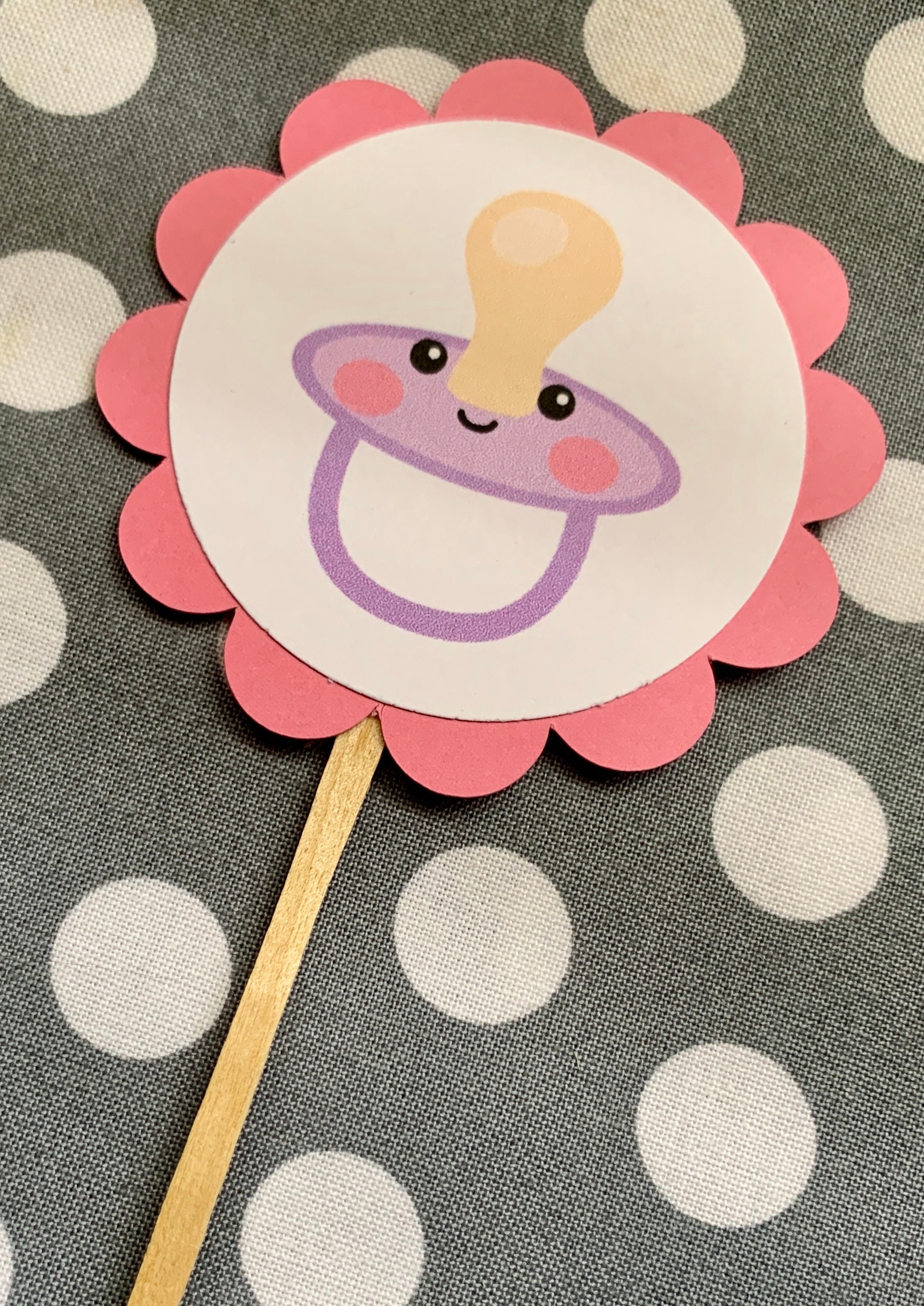 Bebé niña Cupcake Toppers bebé niña cupcake picks bebé | Etsy