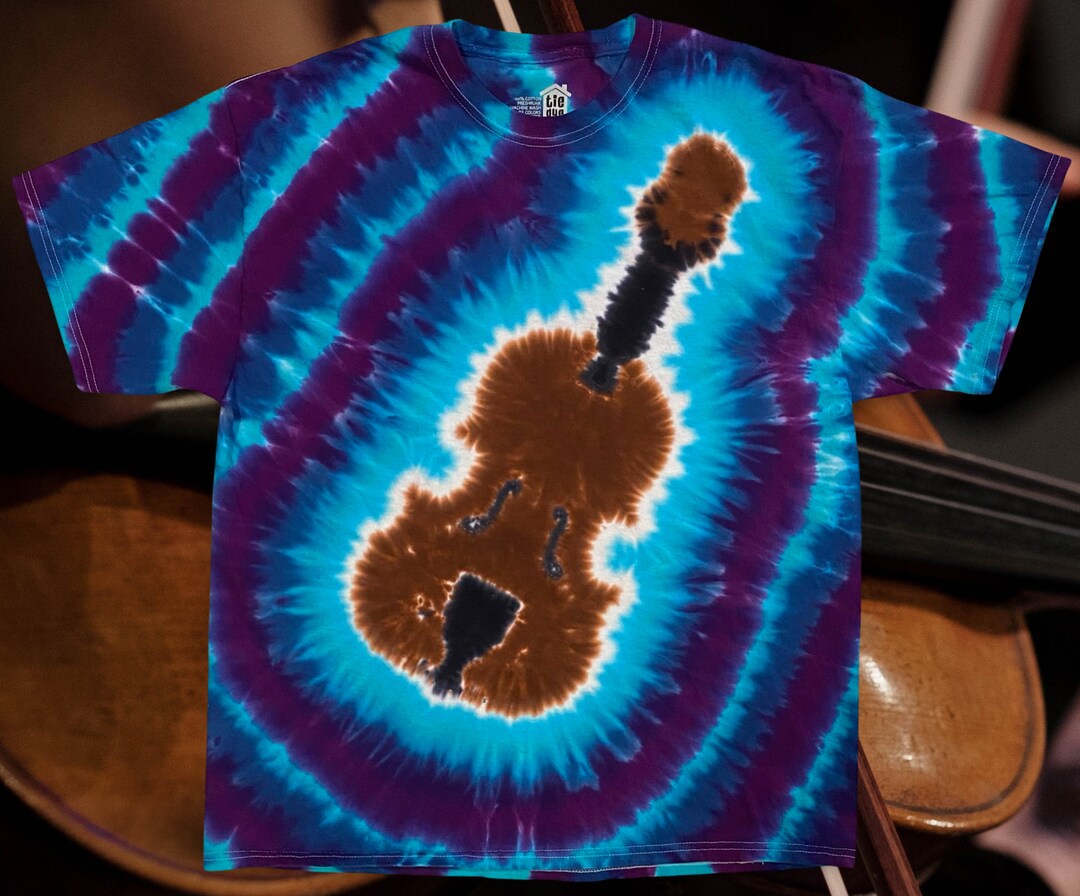 Fiddle Violin Tie Dye Shirt Tie Dye FREE SHIPPING - Etsy