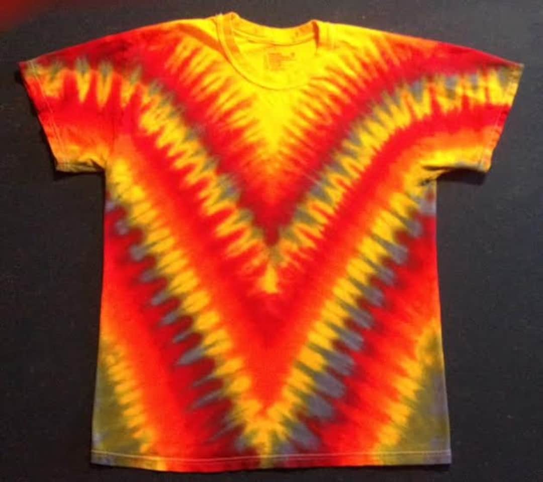 Handmade Tie Dye Vee T-shirt Shirt Tye Die Free Shipping! - Etsy