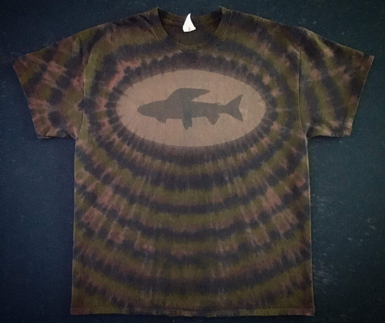 Grayling, Shark, or Bass Fish Tie Dye Shirt Tye Die FREE SHIPPING Tye ...