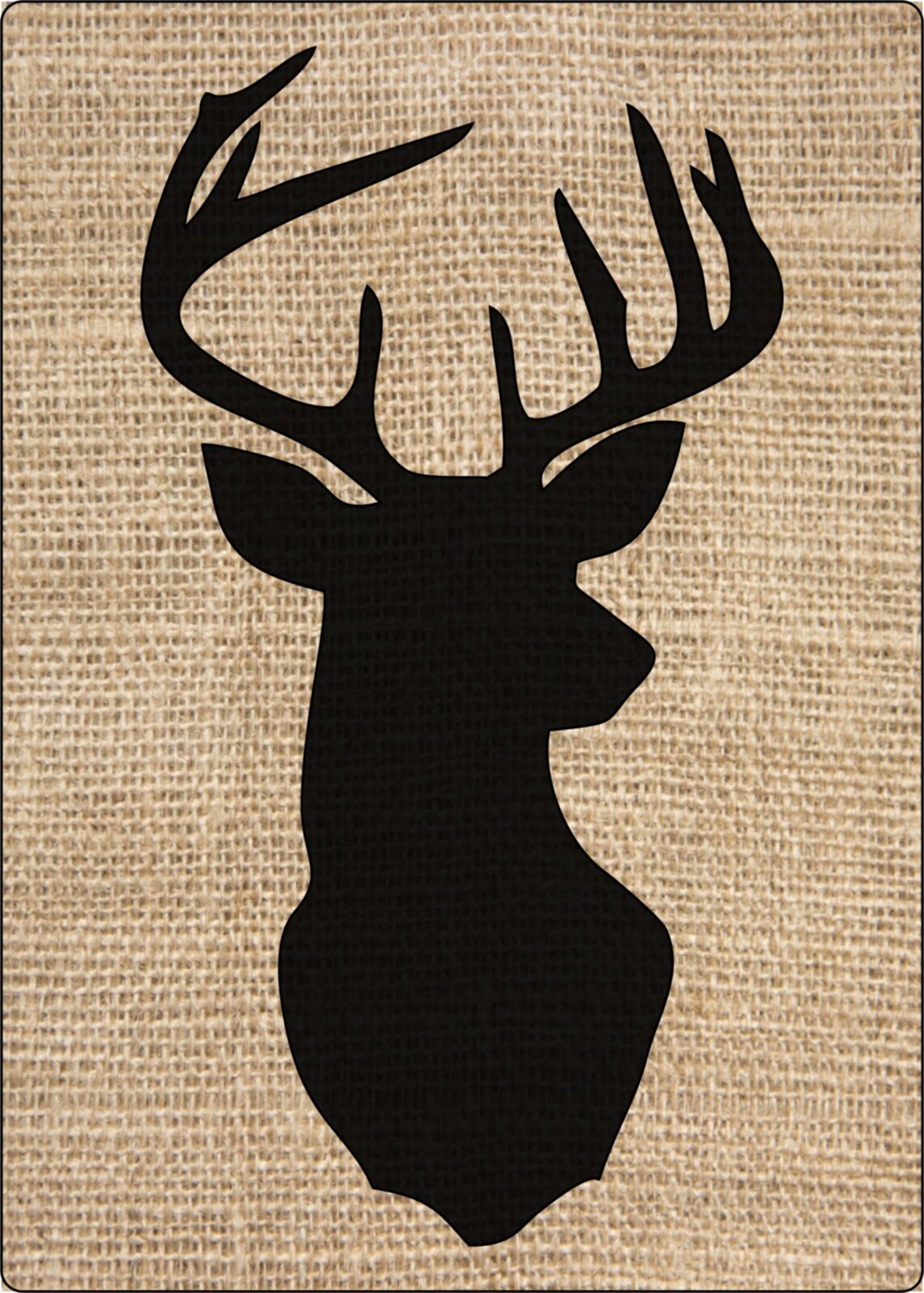1 THICK STENCIL Rustic Deer Head Silhouette Craft Paint Kit - Etsy