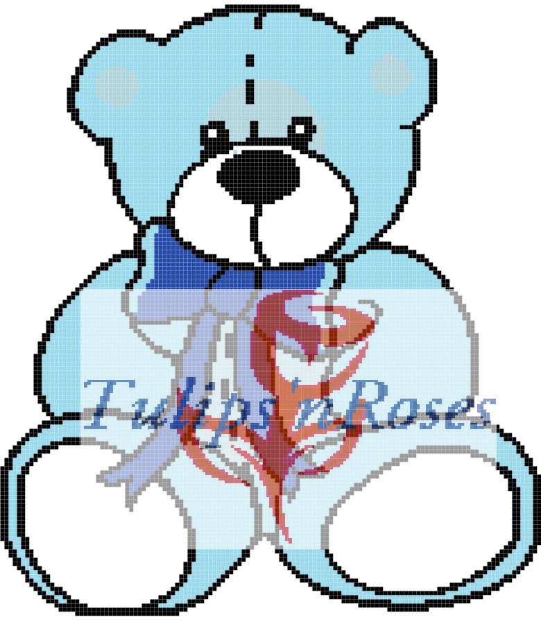 Cute Teddy Bear Graph | Etsy