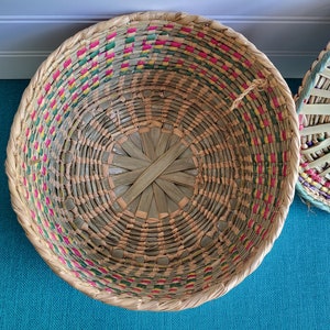 MEXICAN BASKET With LID Woven Mexican Storage Basket - Etsy