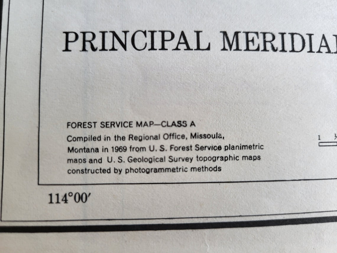 1976 Montana Forest Service Map: Beaverhead National Forest - Etsy