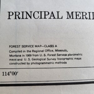 1976 Montana Forest Service Map: Beaverhead National Forest - Etsy