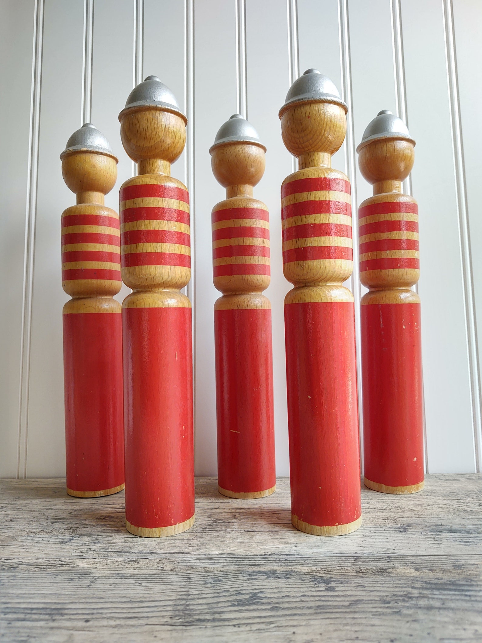 VILAC Skittle Pins 5 Vintage VILAC Skittles Game Pins Vintage | Etsy