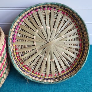 MEXICAN BASKET With LID Woven Mexican Storage Basket - Etsy