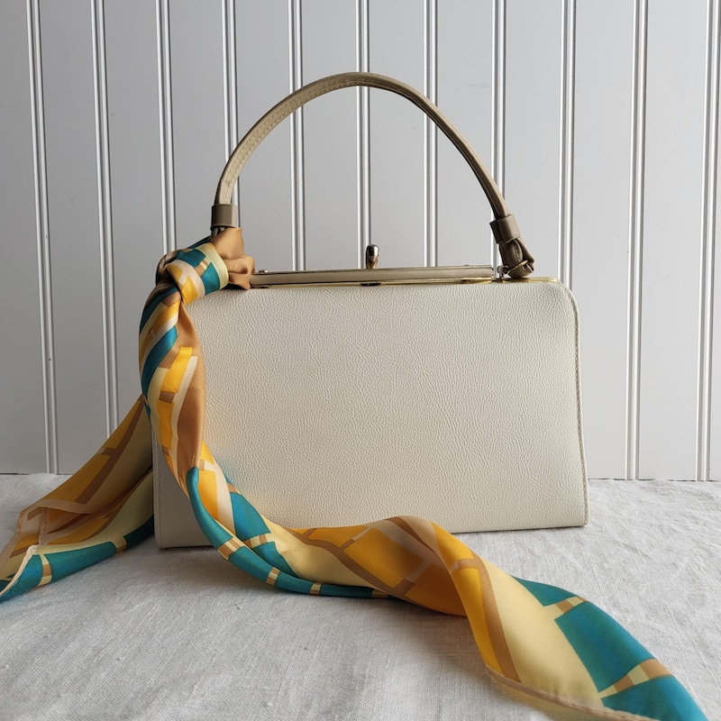 Structured Cream Purse - Etsy