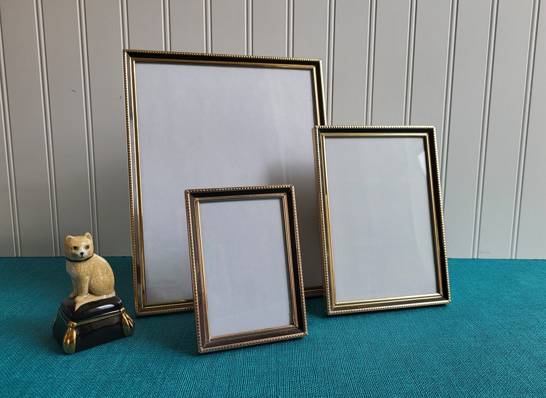 VINTAGE FRAME SET Matching Frame Set 8 X 10 Gold Frame 5 X 7 Gold Frame ...