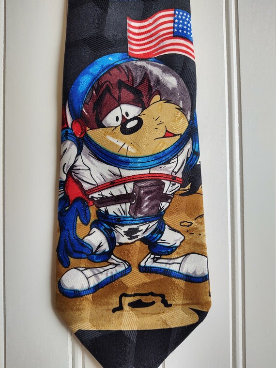 VINTAGE LOONEY TUNES Tasmaninan Devil Tie Taz Tie Loo… - Gem