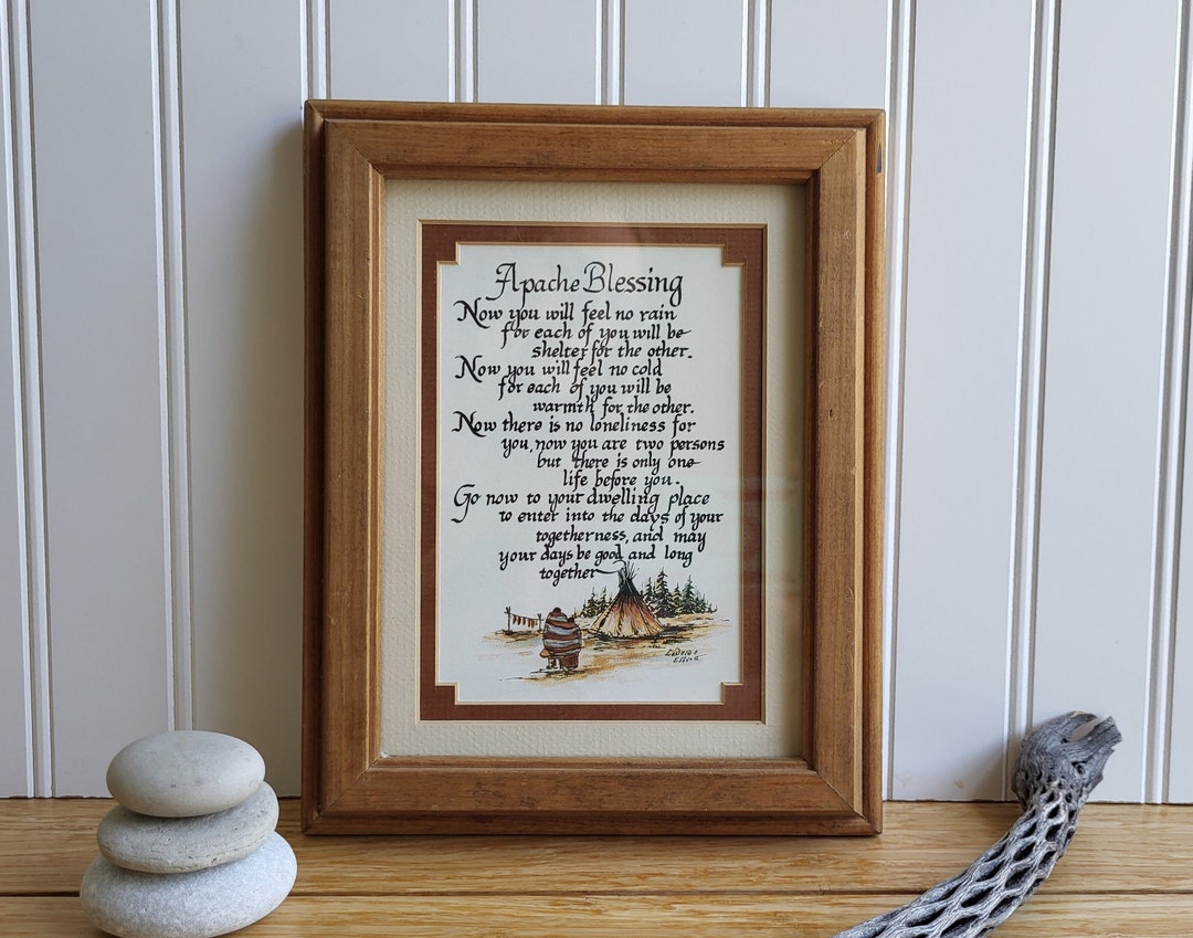 NATIVE AMERICAN ART Apache Prayer Laverne Elliott Wedding Poem - Etsy