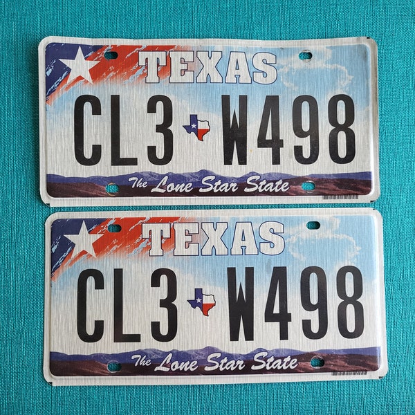 Texas License Plate - Etsy