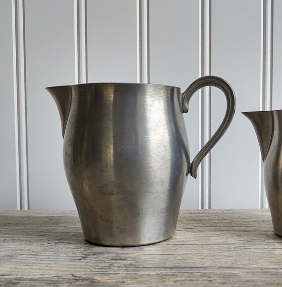 PEWTER CREAMER Small Pewter Pitcher Vintage International - Etsy