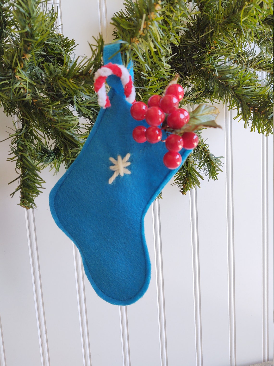 Felt Stocking Holiday Ornament 6 Felt Stocking Holiday Gift - Etsy