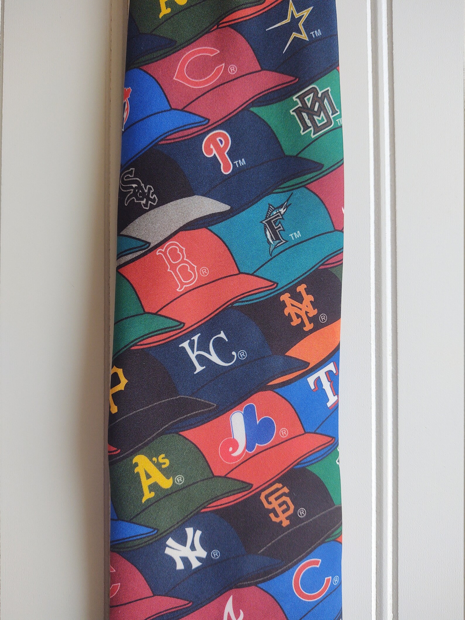VINTAGE BASEBALL Tie Major League Baseball Tie MLB Hat Vintage - Etsy