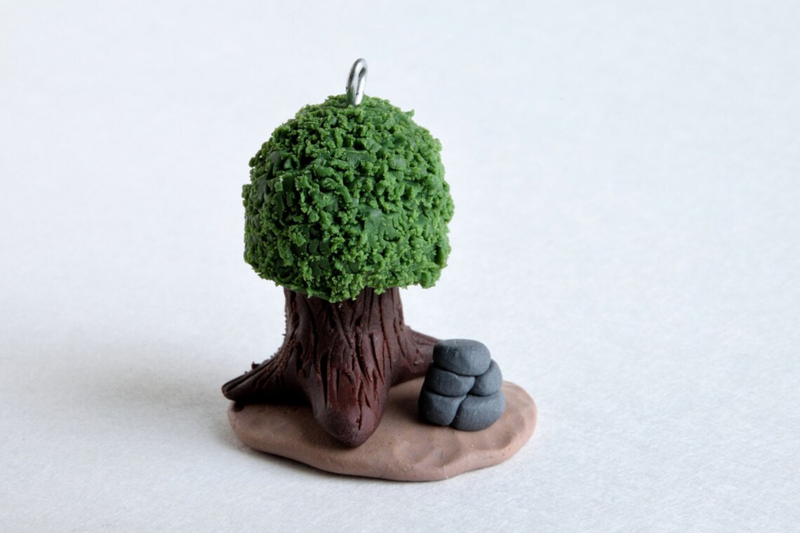 Abraham's Altar Ornament -- Miniature Polymer Clay Jesse Tree Ornament ...