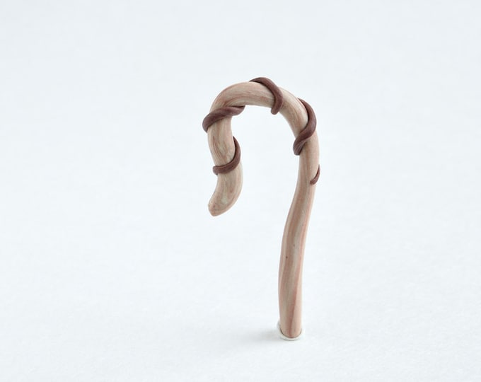 Shepherd's Staff Ornament -- Miniature Polymer Clay Jesse Tree Ornament ...